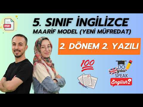 5. Sınıf İngilizce 2. Dönem 2. Yazılı