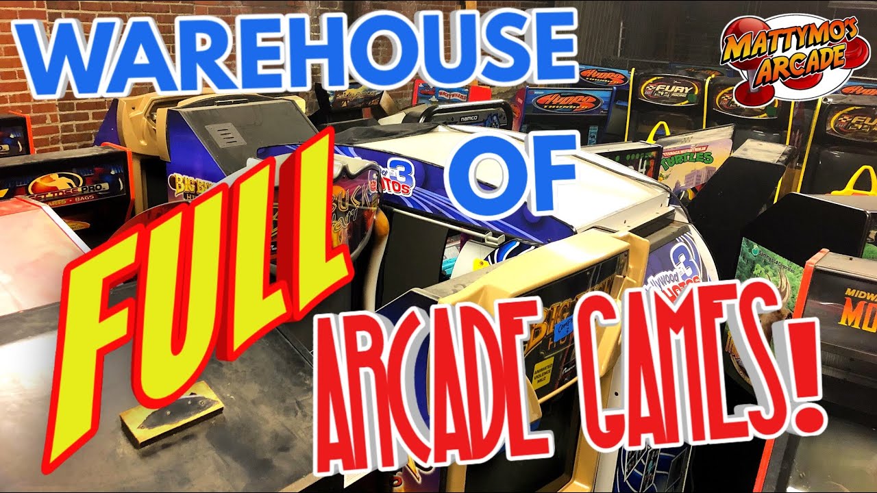 We Filled the Warehouse with Arcade Games! (Again) - YouTube