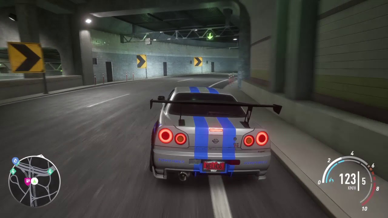 Need for Speed Payback NISSAN GTR R34 Drive/Sound - YouTube