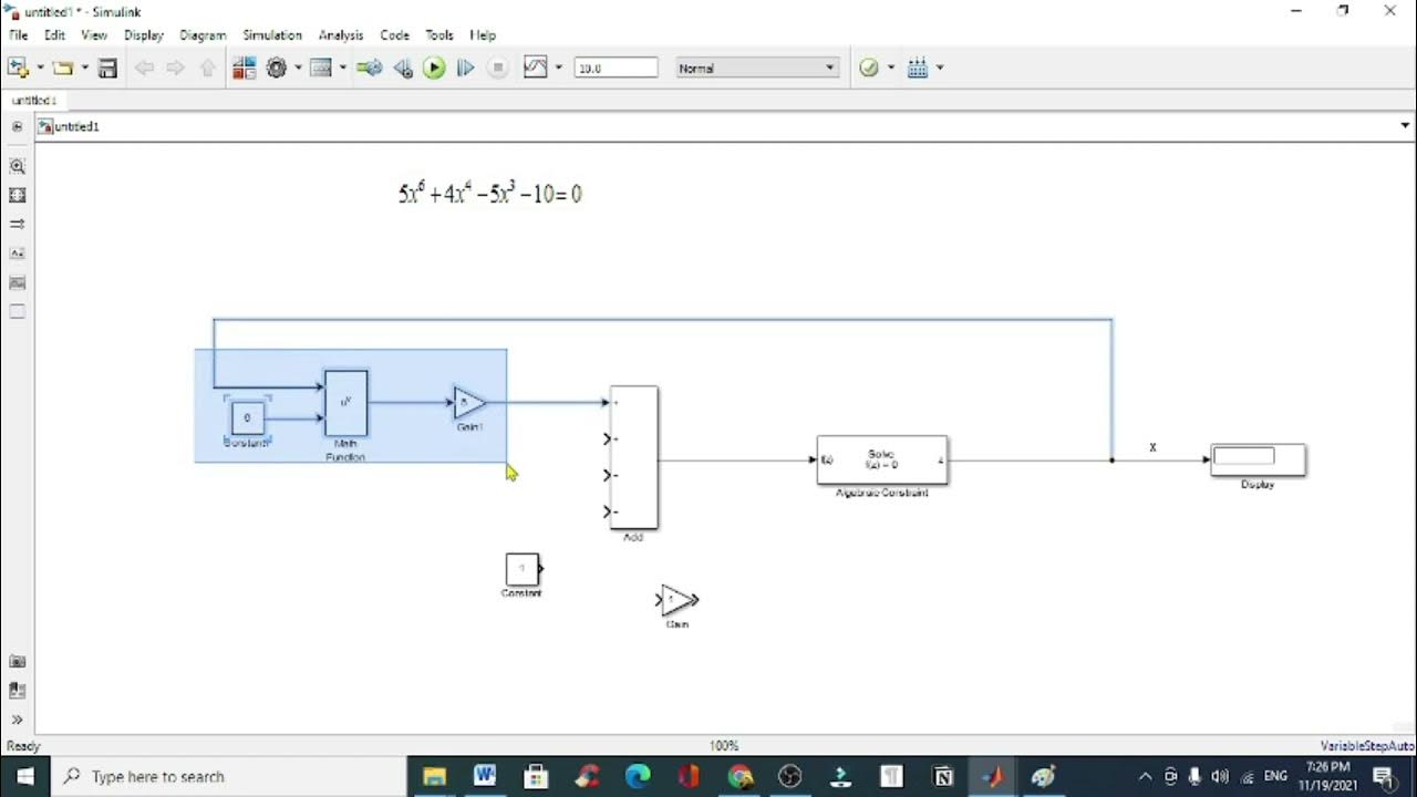 Solving high order polynomial using Simulink - YouTube