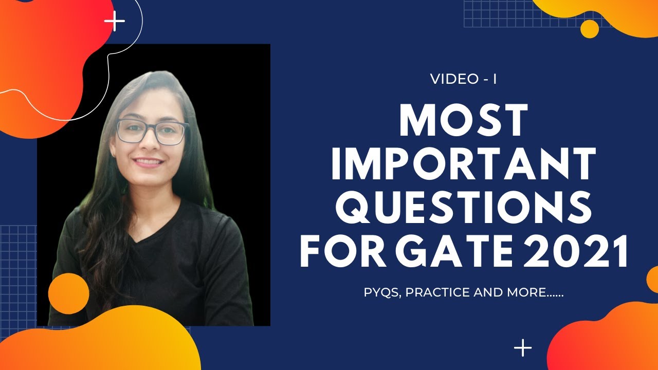 Most Important Questions For Gate Exam (Video - 01) | Gate 2021 | MCQs ...