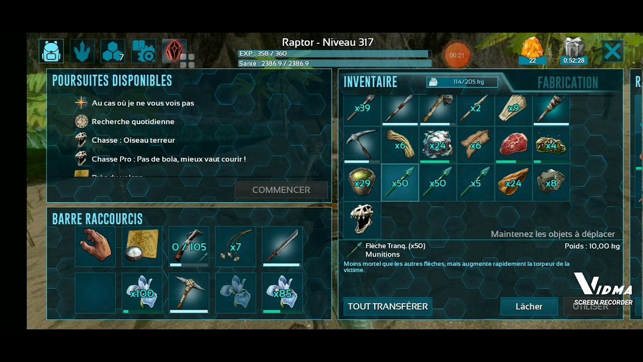 comment utiliser les flèche tranquillisant (ark) - YouTube