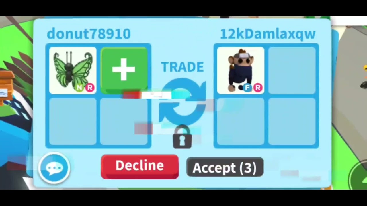Trading Neon Green Butterfly Win!!! | Roblox Adopt Me! - YouTube