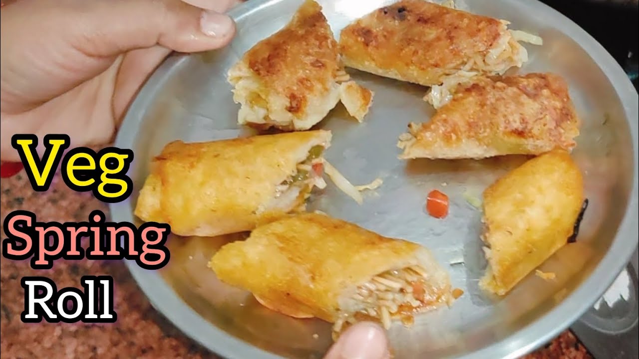 Veg spring roll ।spring roll । स्प्रिंग रोल कैसे बनाएं । how to make ...