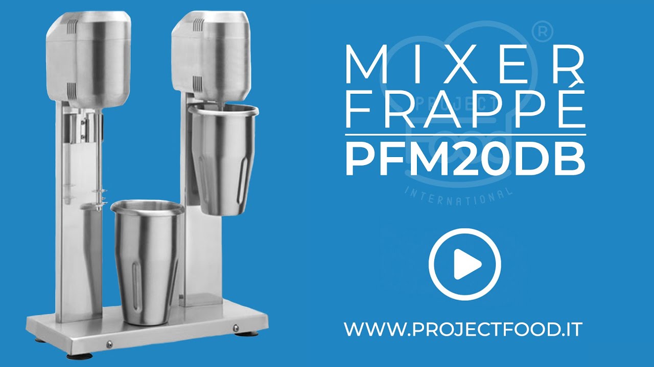 PFM20DB - Mixer Frappè con due bicchieri in inox da 0,8 Lt – Potenza ...