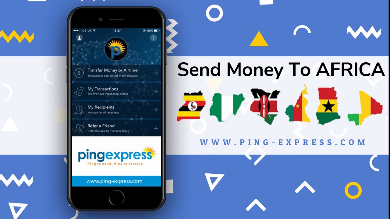 Send Money To Africa: Download the Ping Express App - YouTube