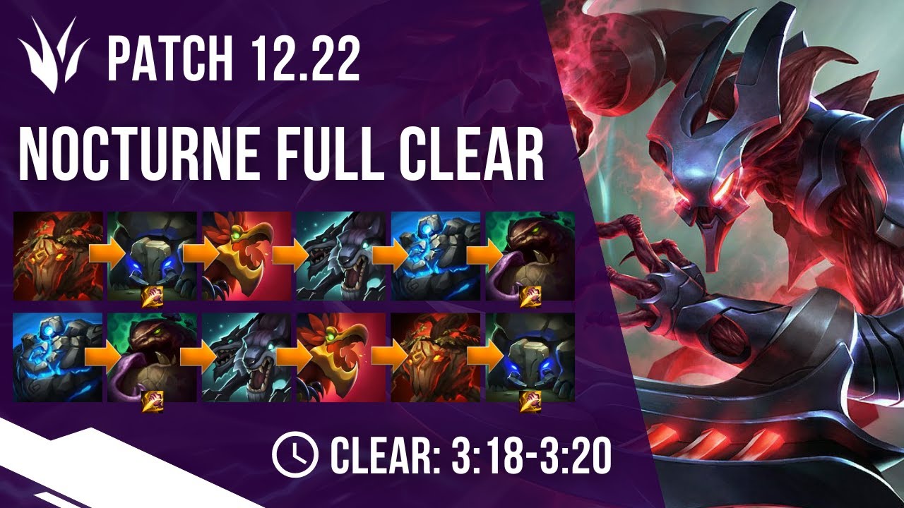 Nocturne Full Jungle Clear S13 Patch 12 22 Solo Leash ๐ Youtube
