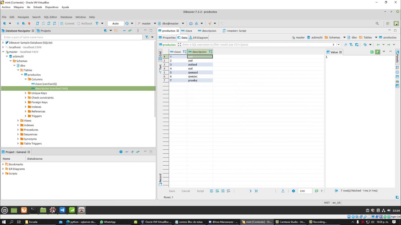C# & Python on Dbeaver Sql Server - YouTube