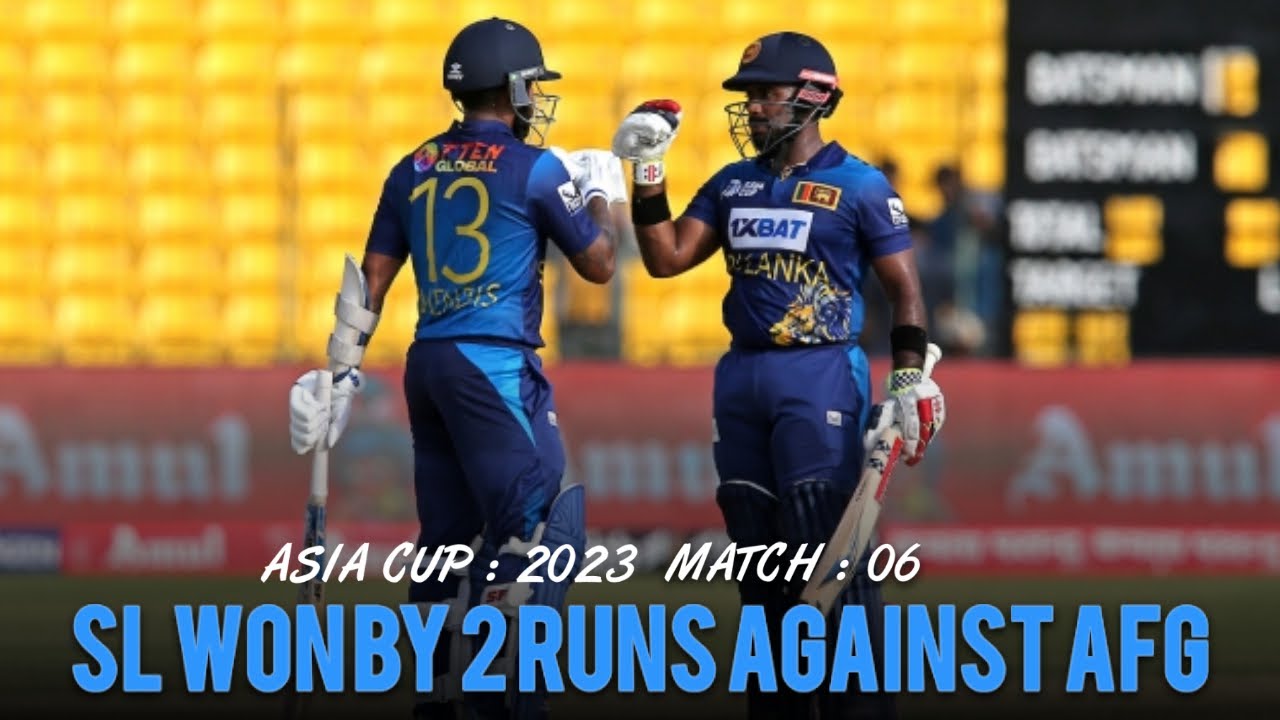 SL vs Afg aisa cup 2023 highlights | Srilanka vs Afghanistan Asia cup ...
