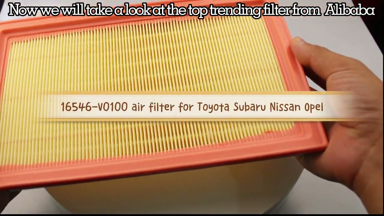 16546 V0100 air filter for Toyota Subaru Nissan Op - YouTube