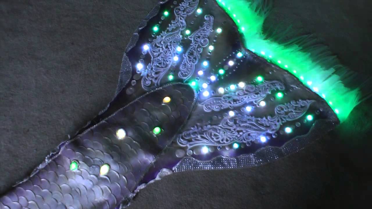 Mermaid Glimmer LED Mermaid Tail Animations - YouTube