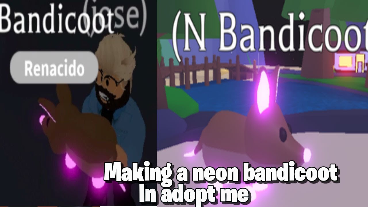 Making a neon bandicoot - YouTube