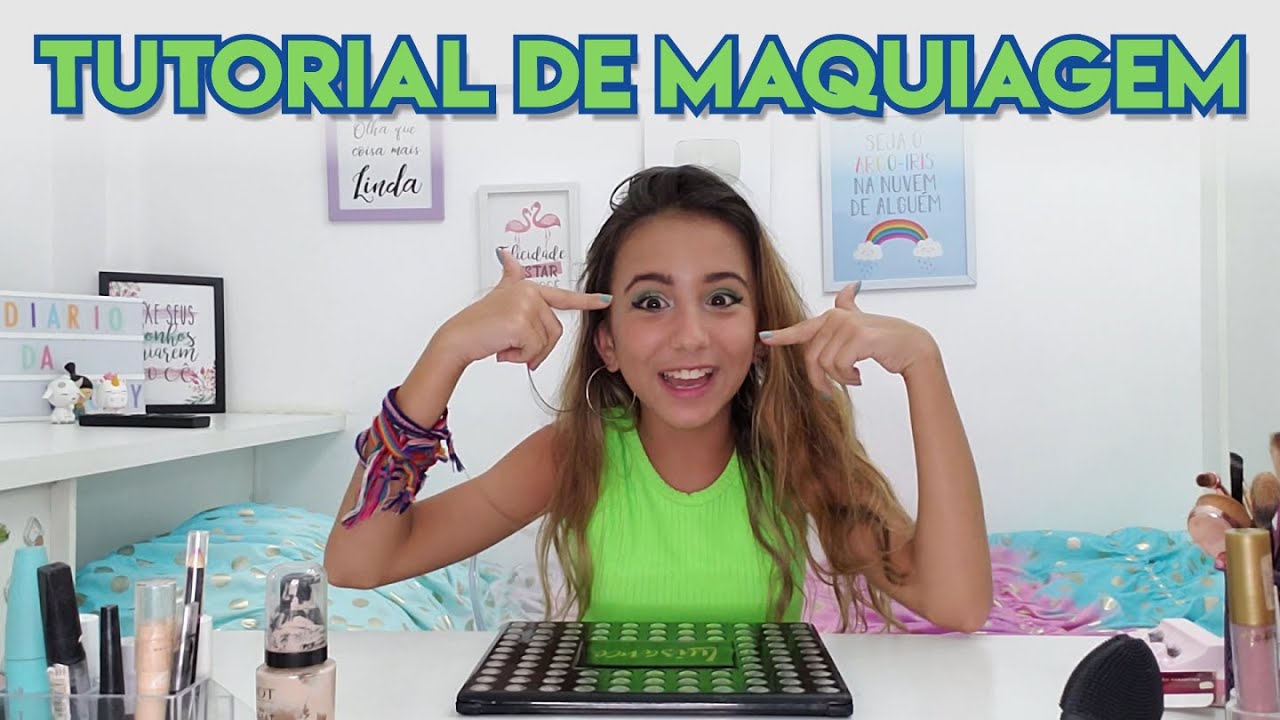 TUTORIAL DE MAQUIAGEM - MAKE PARA FESTA - YouTube