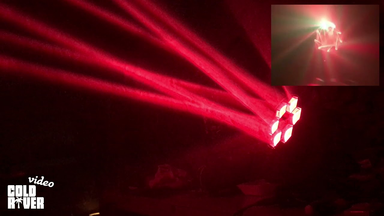 LED MOVING Light Rotation 15w×6 4in1 - YouTube