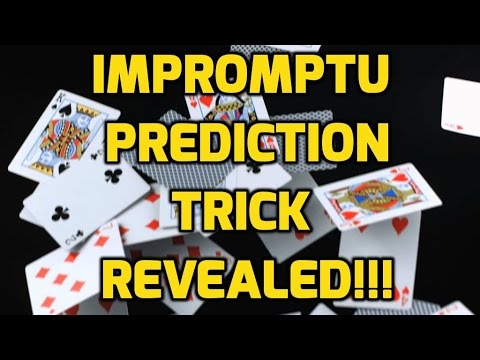 impromptu prediction magic trick revealed! - YouTube