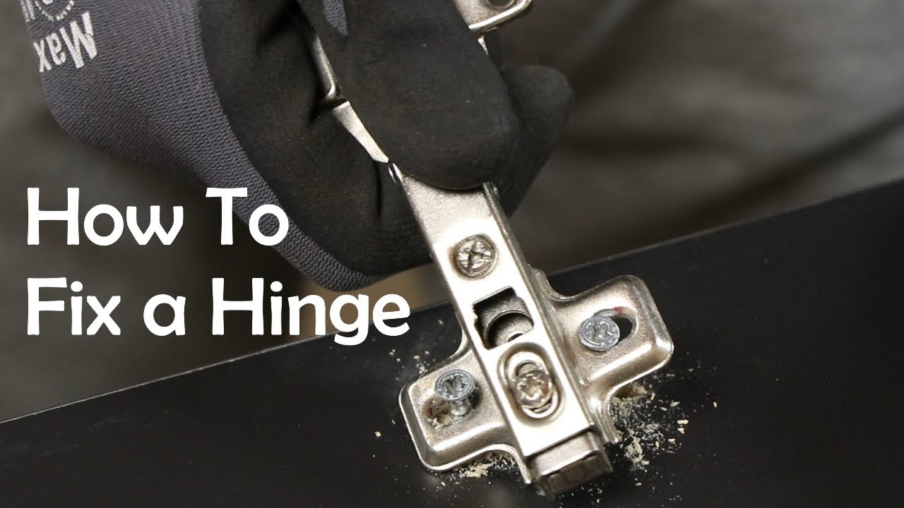How to Fix a Hinge on a Cabinet Sides | Particle Board Wooden Dowel ...