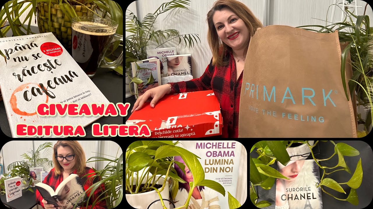 Haul Primark si Book Haul Litera + GIVEAWAY carti - YouTube