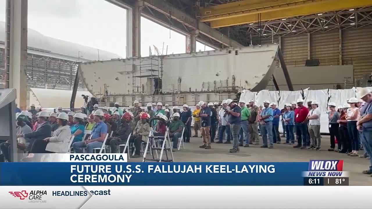 Ingalls Shipbuilding celebrates future U.S.S. Fallujah keel-laying ...