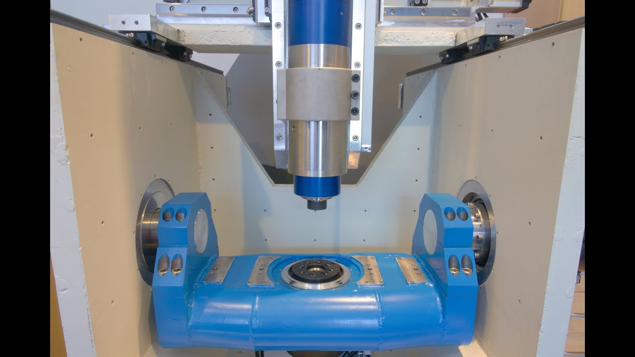 Home build cnc mill: First movement - YouTube