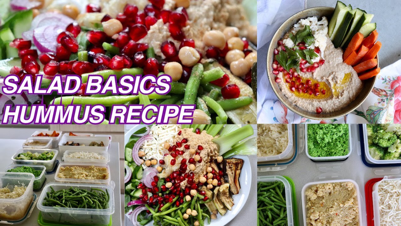 BASIC FOOD PREPPING + HUMMUS RECIPE // whole food plant based - YouTube