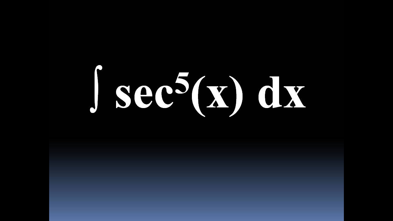 Multiapplication of Secant Reducing Formula - YouTube