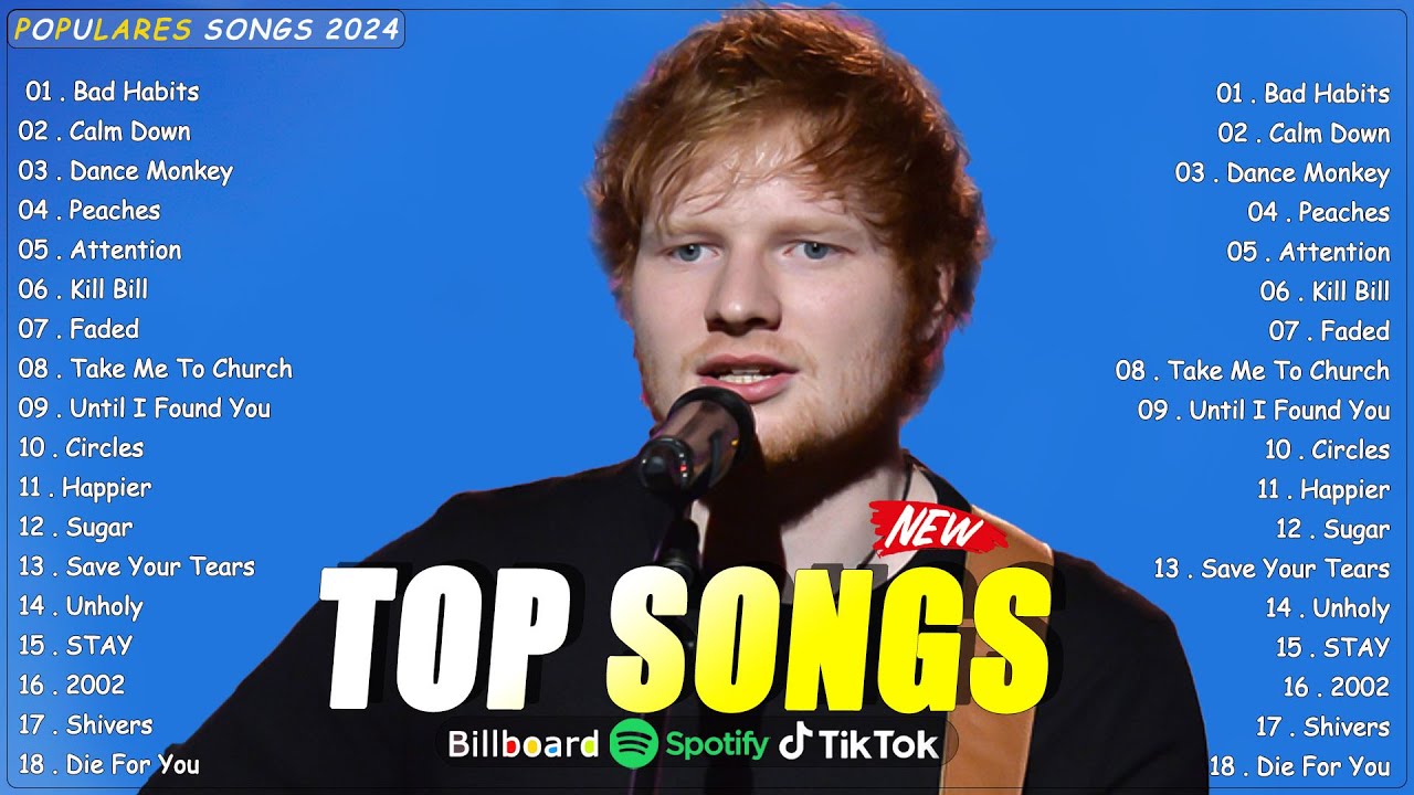 Pop En Ingles 2024💥Ed Sheeran, Bieber Justin, Marie - Anne, Rihanna💖Mix ...