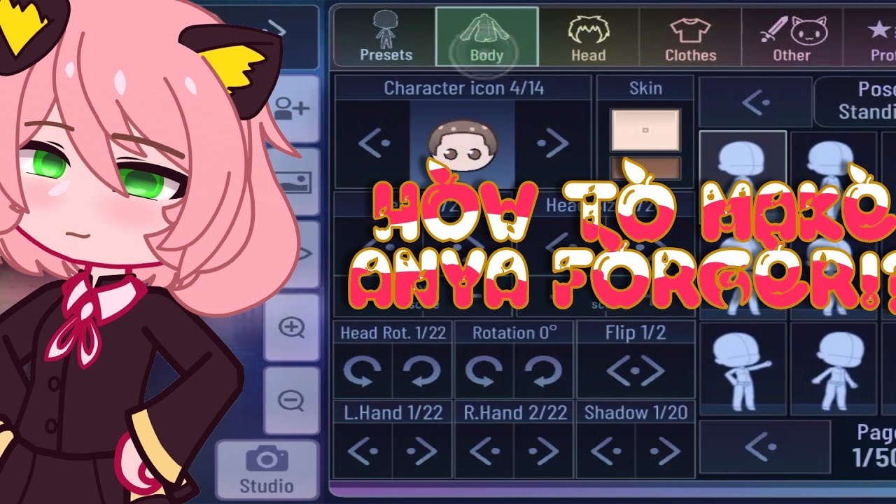 How To Make Anya Forger!??// In gacha tutorial😳 - YouTube