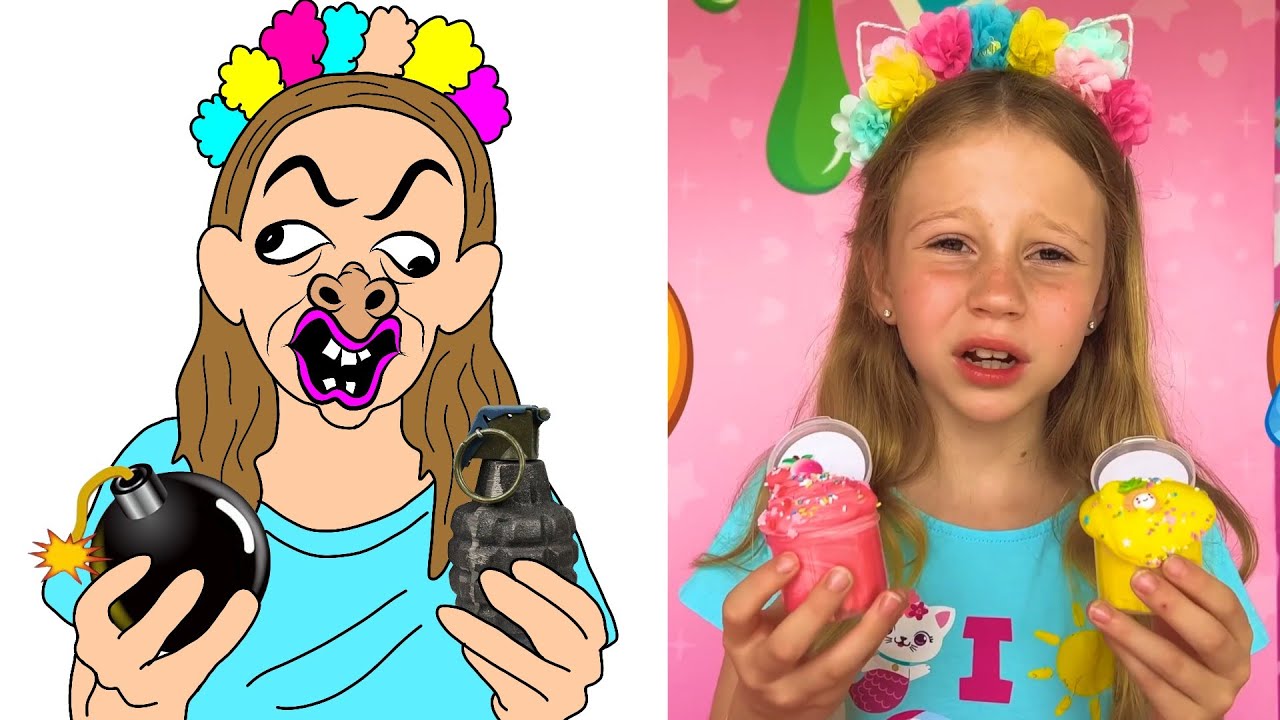 Nastya learns to earn money honestly - drawing meme | Like nastya funny ...