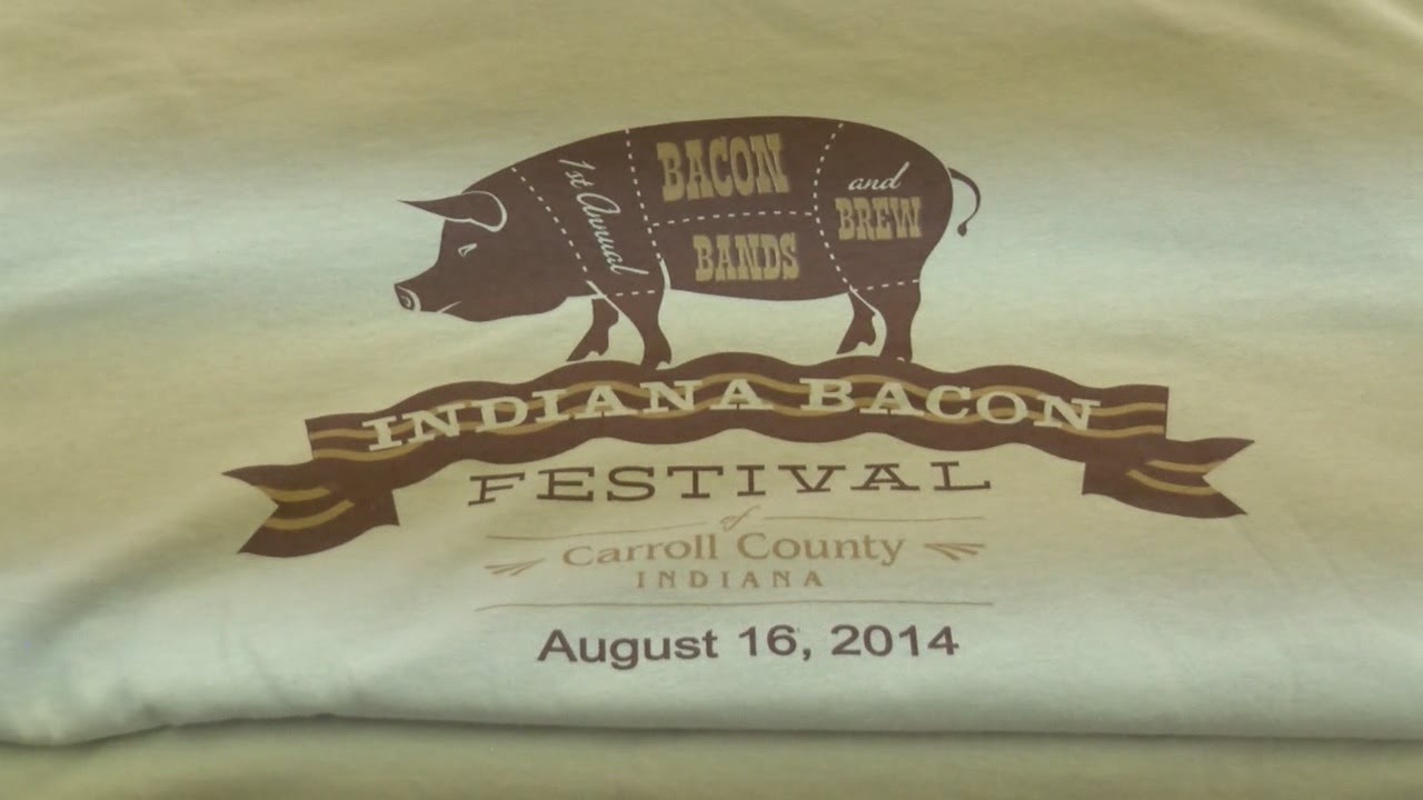 Setup begins for Indiana Bacon Festival - YouTube