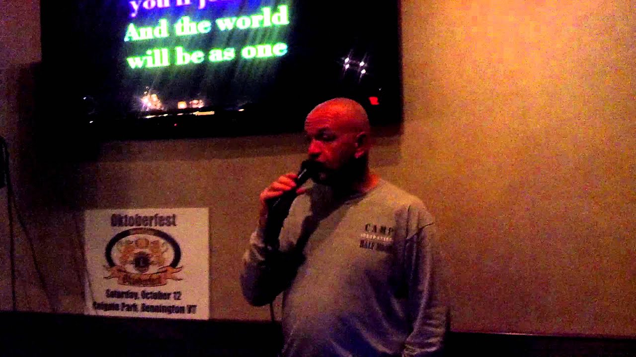 Brian Flagg karaoke version of Imagine - YouTube