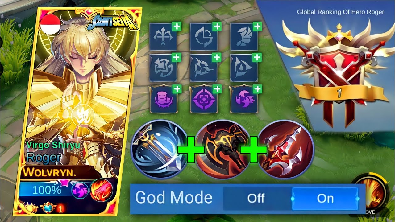 ITEM ROGER CHEAT DAMAGE | BUILD ROGER TERSAKIT 2022 | ITEM ROGER PALING ...