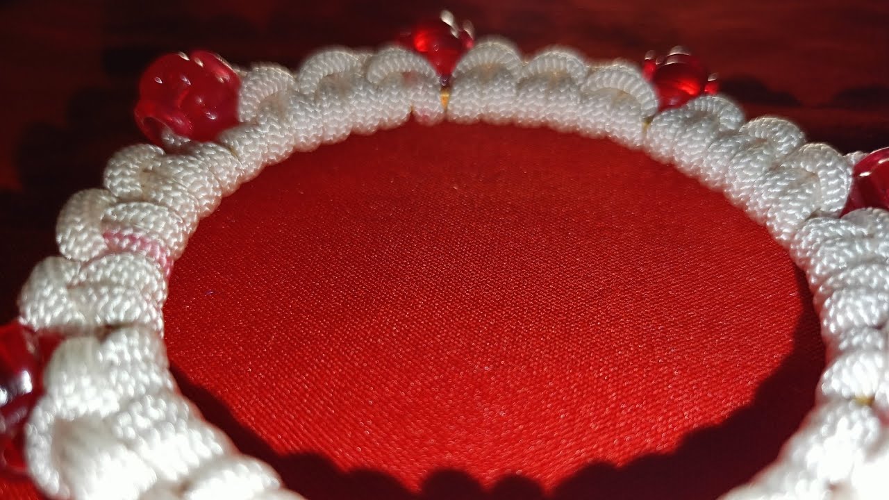 Macrame Ring With Beads Tutorial - YouTube
