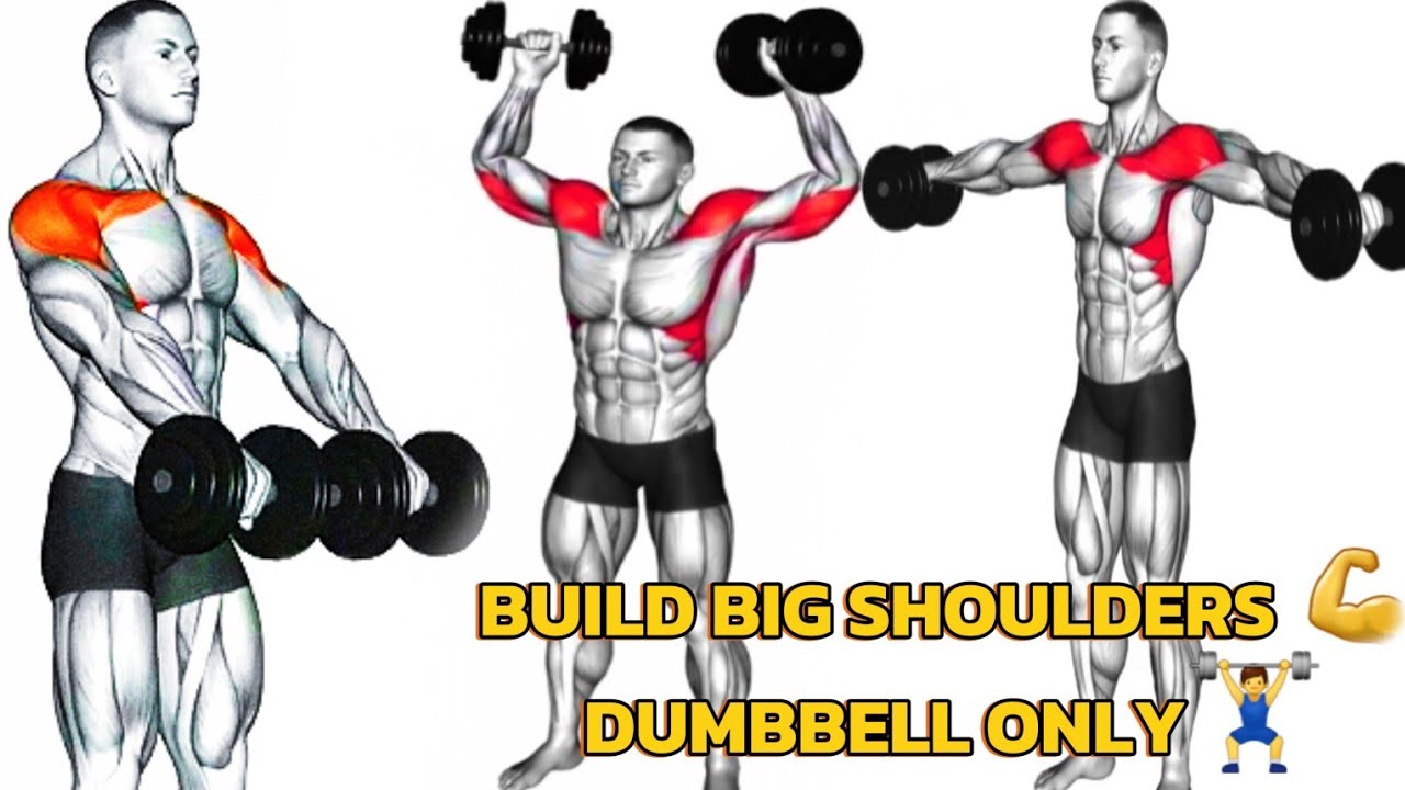 🔥 Build Big & Round Shoulders | Dumbbell Only Shoulder Workout at Home ...