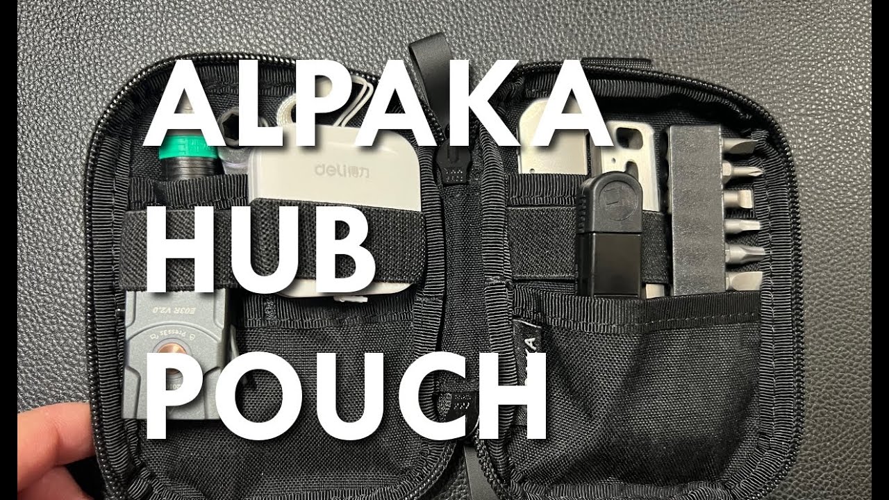 My EDC pouch kit (Alpaka hub pouch) - YouTube