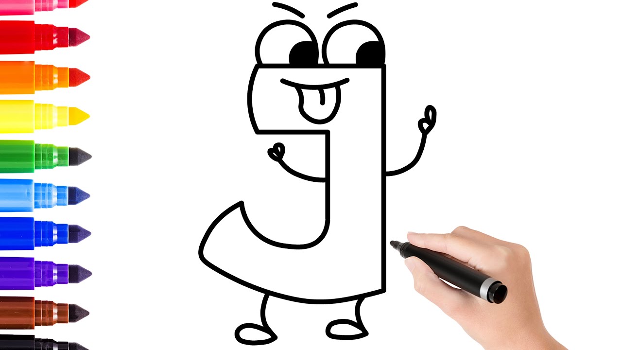 ️🔠😍 How to Draw Cute Letter " J " Master the Art of Alphabets Series ...