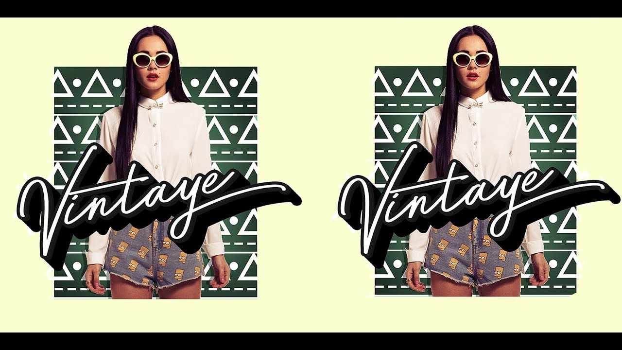 How to Create Vintage Poster Design - Photoshop Tutorials - YouTube