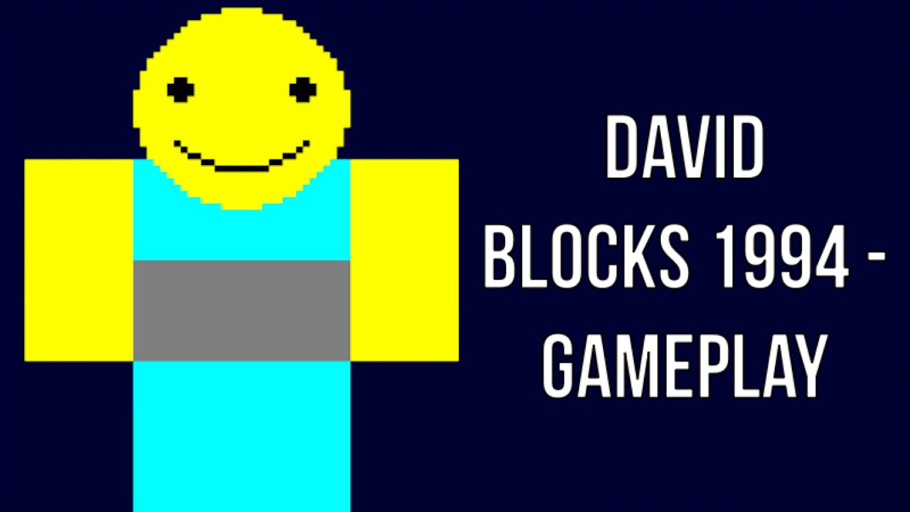 Roblox: David Blocks 1994 - Gameplay (No Commentary) - YouTube