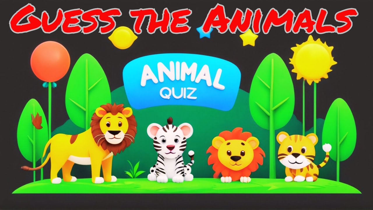 Easy Animal Quiz for Kids - Test Your Animal Knowledge! - YouTube
