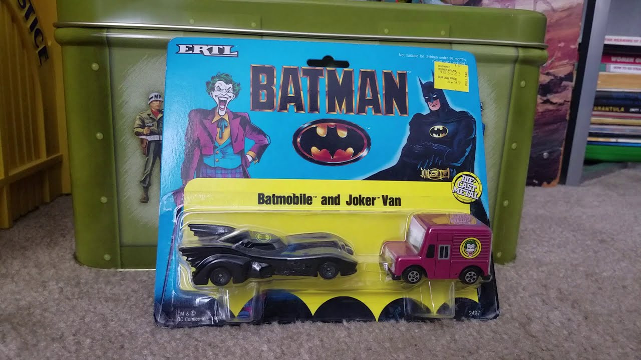 Vintage Toy Freedom - Batman "Batmobile & Joker Van" ERTL 1989 - YouTube
