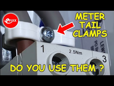 CONSUMER UNIT WIRING - Do you need to use a meter tail clamp?