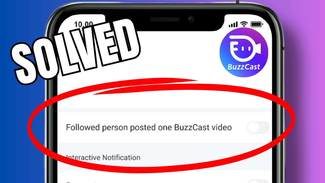 How to disable video post notifications from followed users on BuzzCast ...