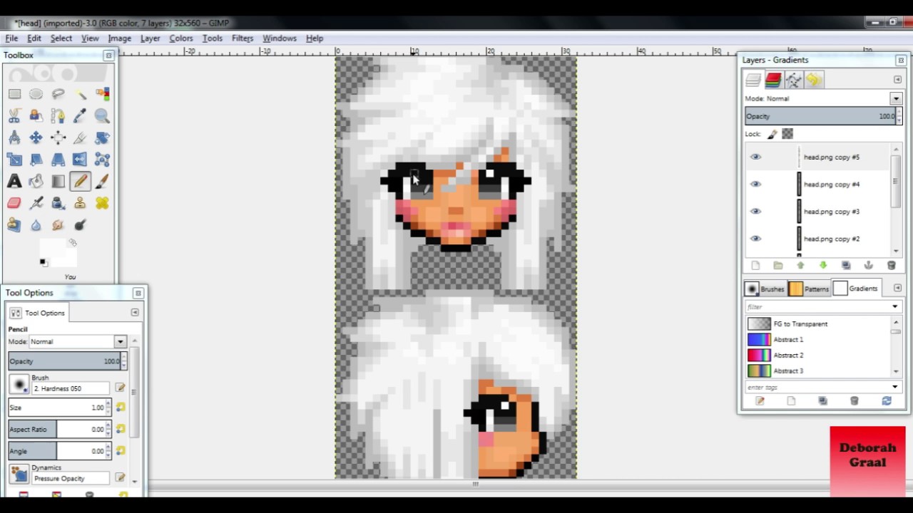 Graal Tutorial: How to make a normal blink on graal heads on GIMP 2 ...