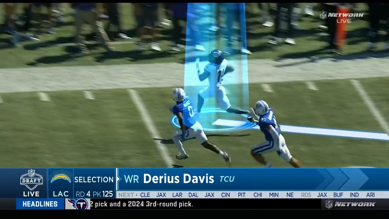 Chargers Select WR Derius Davis (Rd 4, Pick 125) | LA Chargers - YouTube