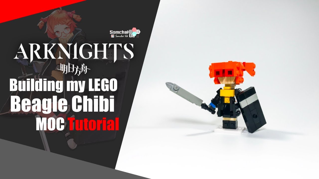 LEGO Arknights Beagle Chibi MOC Tutorial | Somchai Ud - YouTube