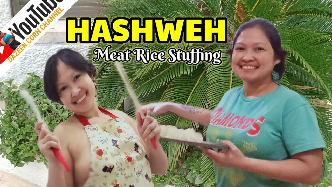 HASHWEH RICE STUFFING RECIPE with Dazeen Corn Channel - YouTube