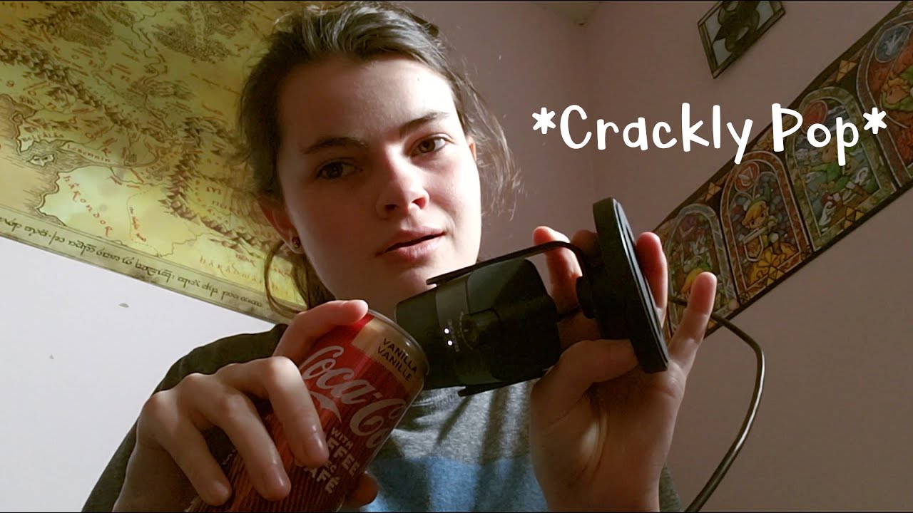 ASMR | Pop Crackling, Can Tapping, and Microphone Adjusting/Moving ...