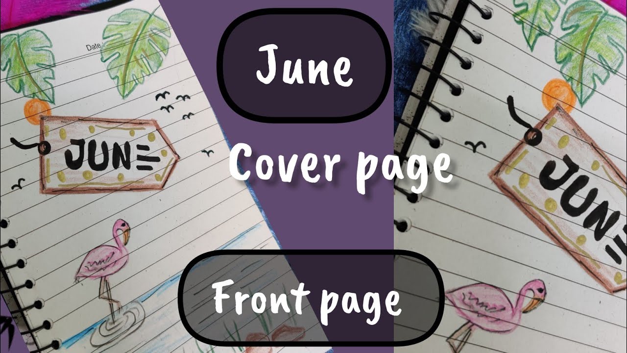 June cover page ideas 💡||How to make front page||Journaling ideas - YouTube