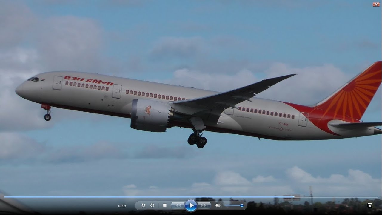 Air India 787 Landing & Take Off - Sydney Airport - YouTube