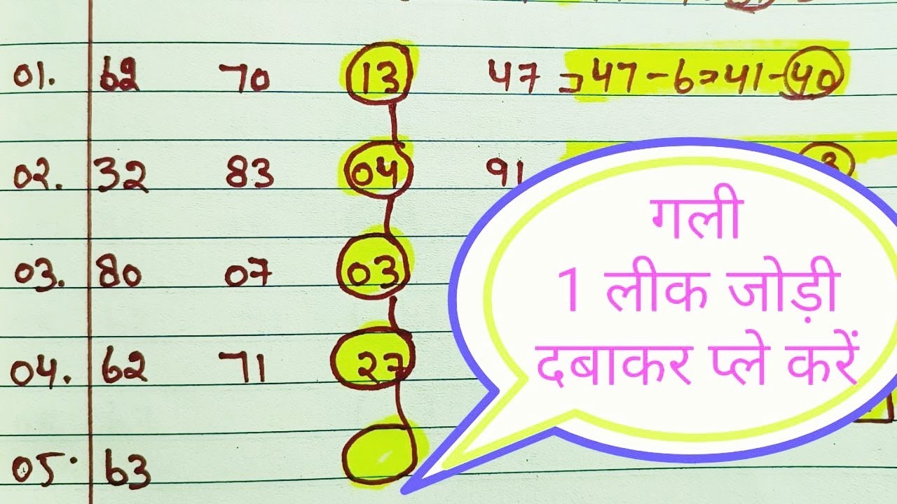 Gali live result 04/11/2022 | satta king | single jodi || satta trick ...