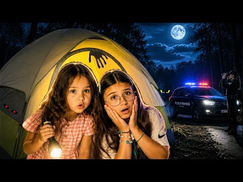 ⛺Supraviețuim 24 ore in CORT😱 A venit POLIȚIA🚔 Vlog de calatorie cu familia Ciao Patricia